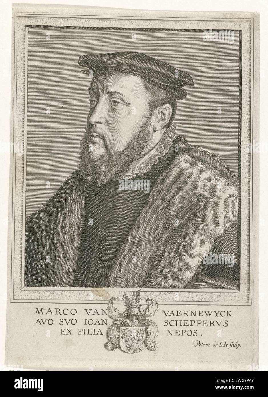 Portrait of Marcus van Vaernewijck, Pieter de Jode (I), 1590 - 1632 ...