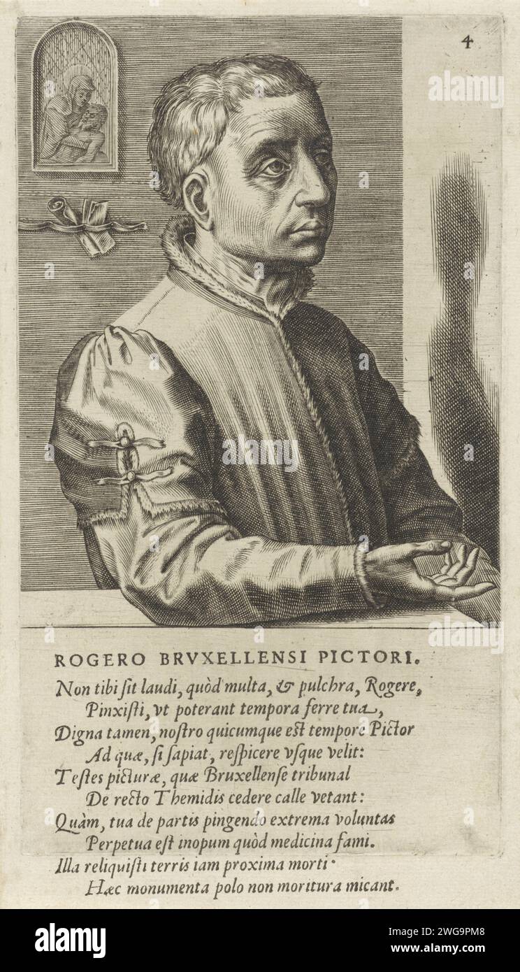 Portrait of the painter Rogier van der Weyden, Wierix (Rejected ...