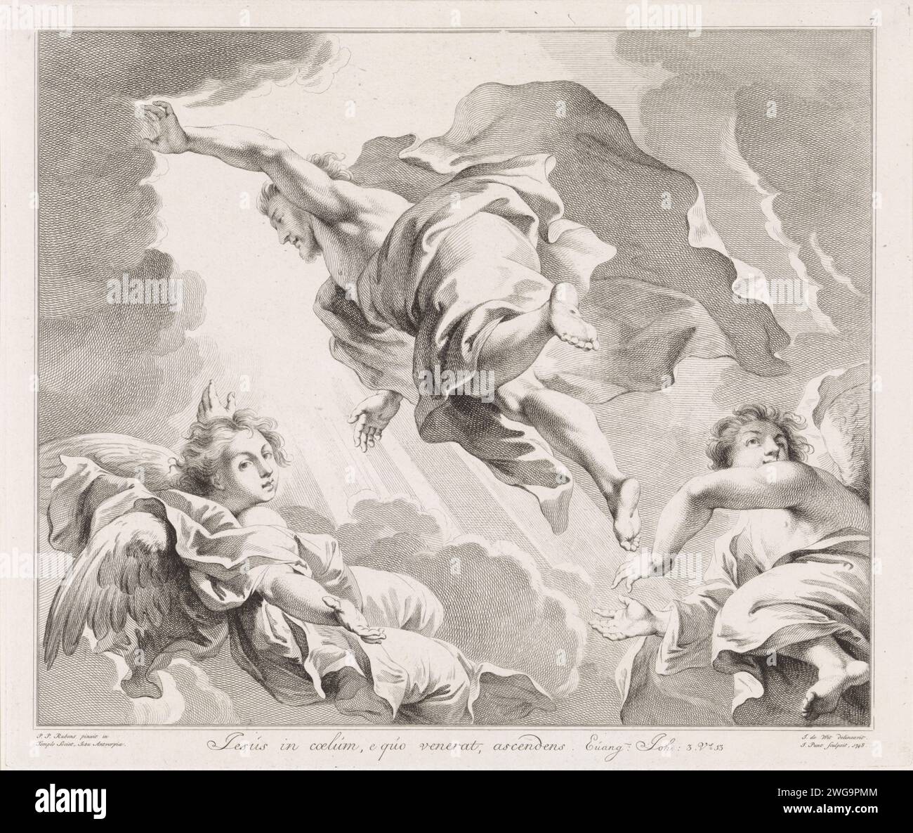 Ascension, Jan Punt, after Jacob de Wit, after Peter Paul Rubens, 1748 ...