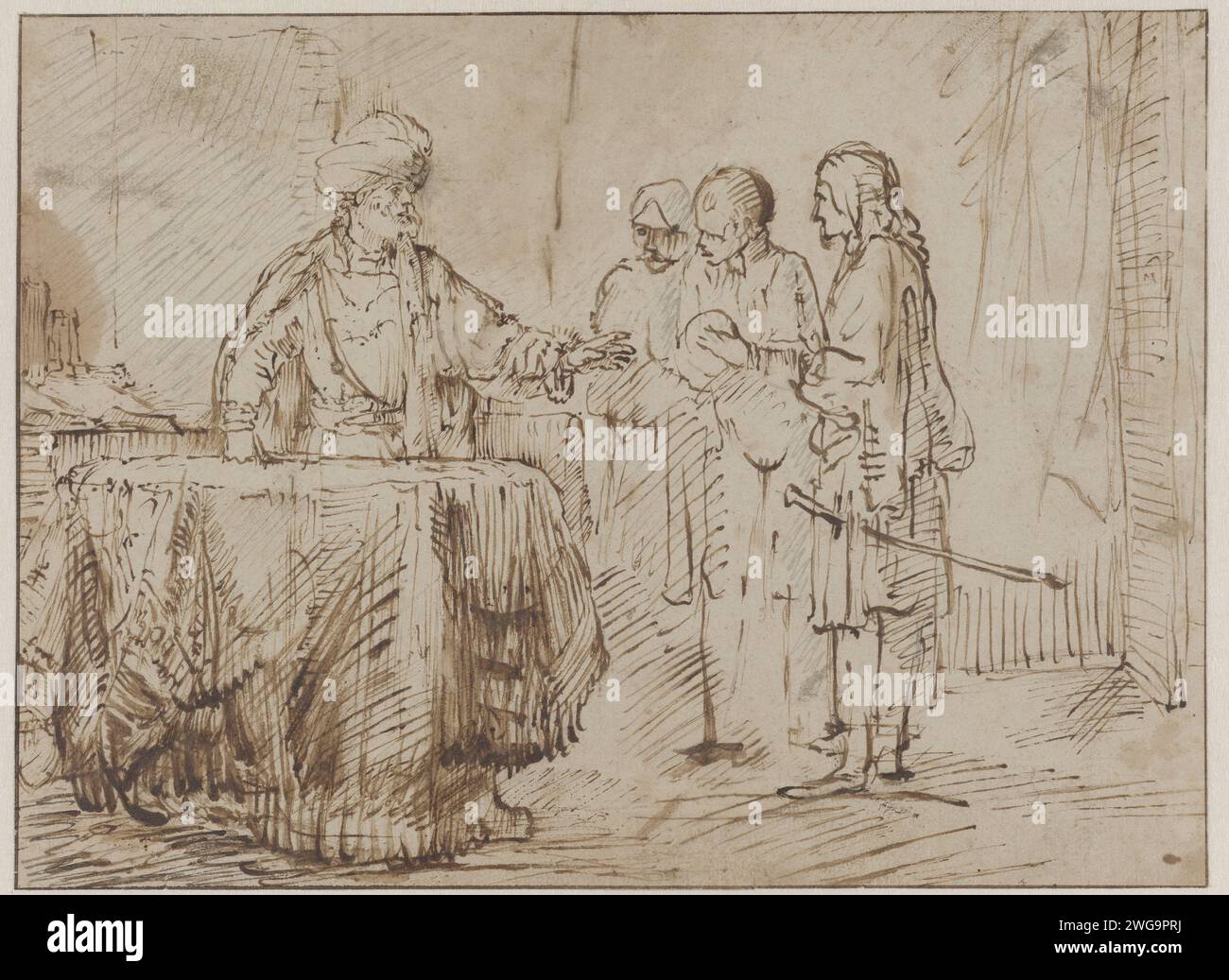 The Roman Centurion Cornelius Sending his Men to Joppa, Willem Drost ...