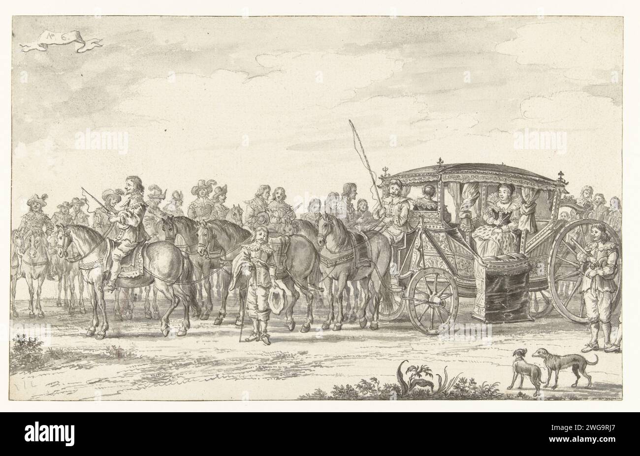 Marie De'Medics Entry Into Amsterdam in 1638, Jan Martszen de Jonge ...