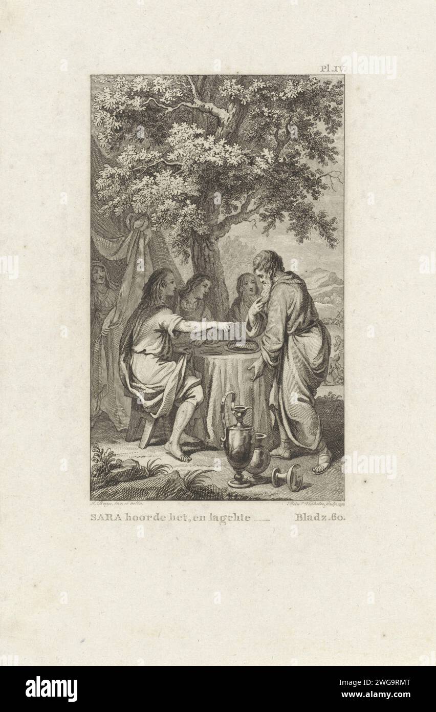 Abraham and De Drie Engelen, Reinier Vinkeles (I), After Jacobus Buys ...