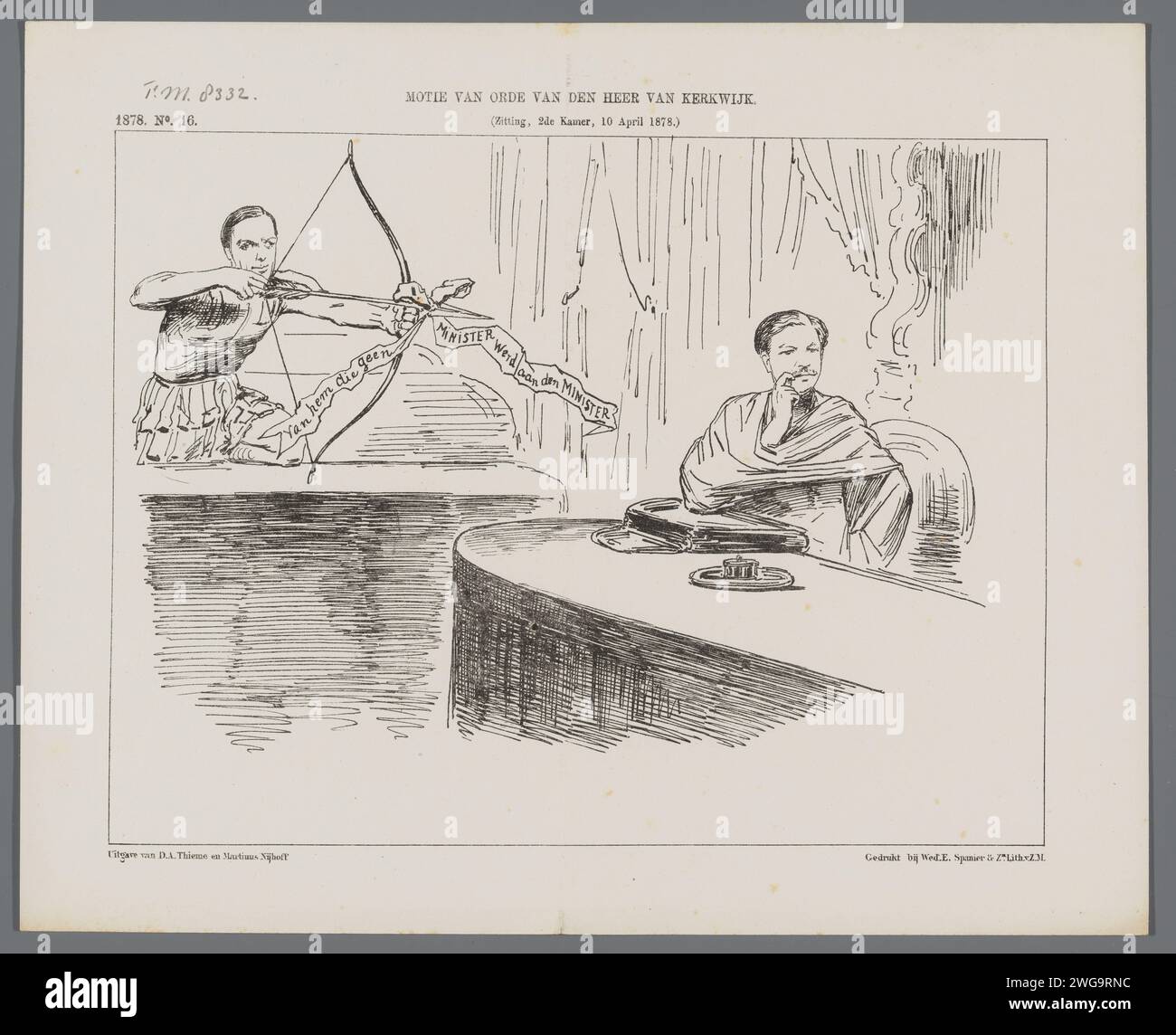Cartoon, 1878 print Cartoon. Plaat appeared at the Weekblad De ...