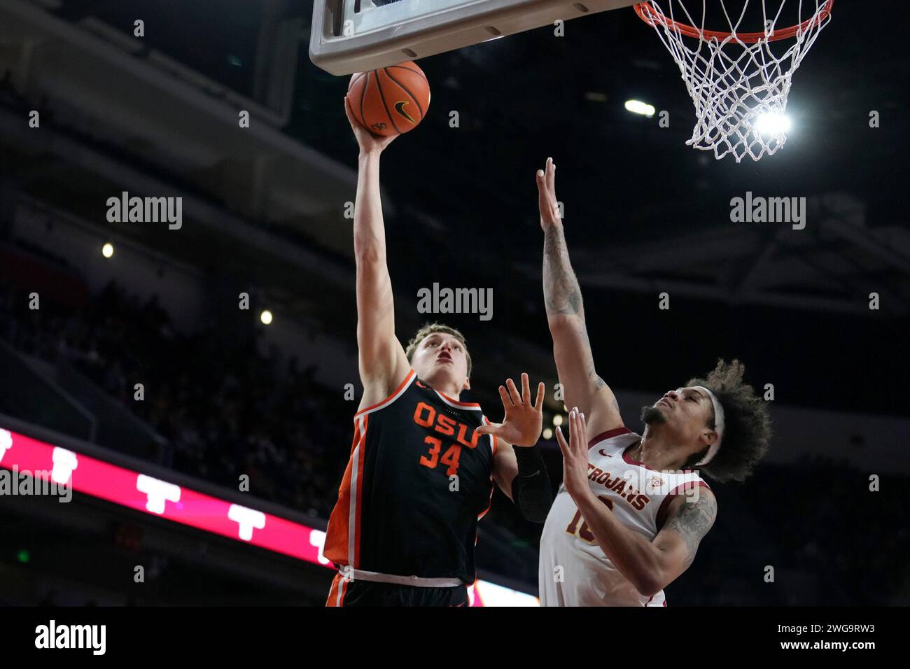 Oregon State forward Tyler Bilodeau (34) shoots against Southern ...