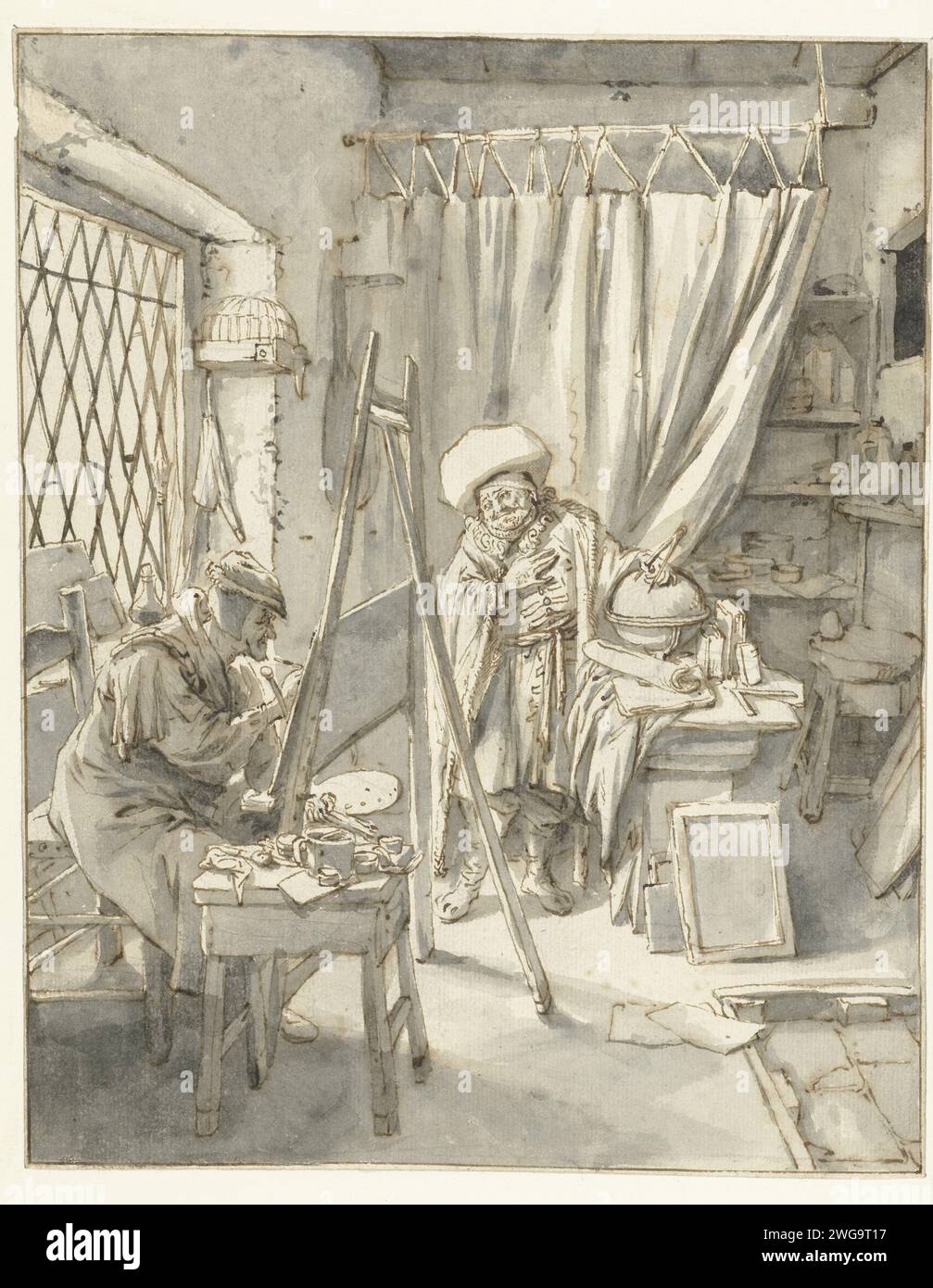 An Artist with a Model in his Studio, Cornelis Dusart, 1690 - 1700 ...