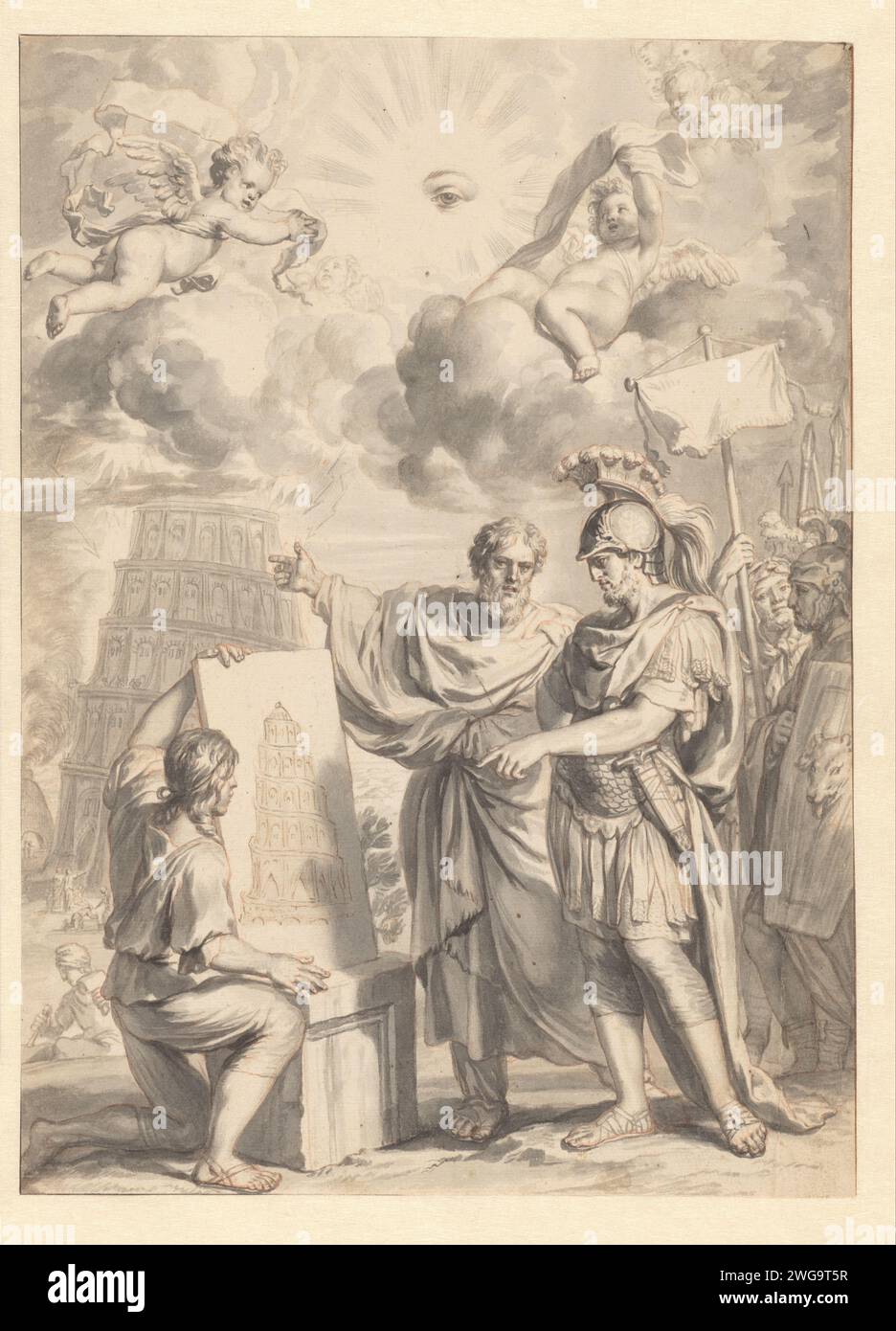 Frontispiece design for Turris Babel, Sive Archontologia, Gerard de ...