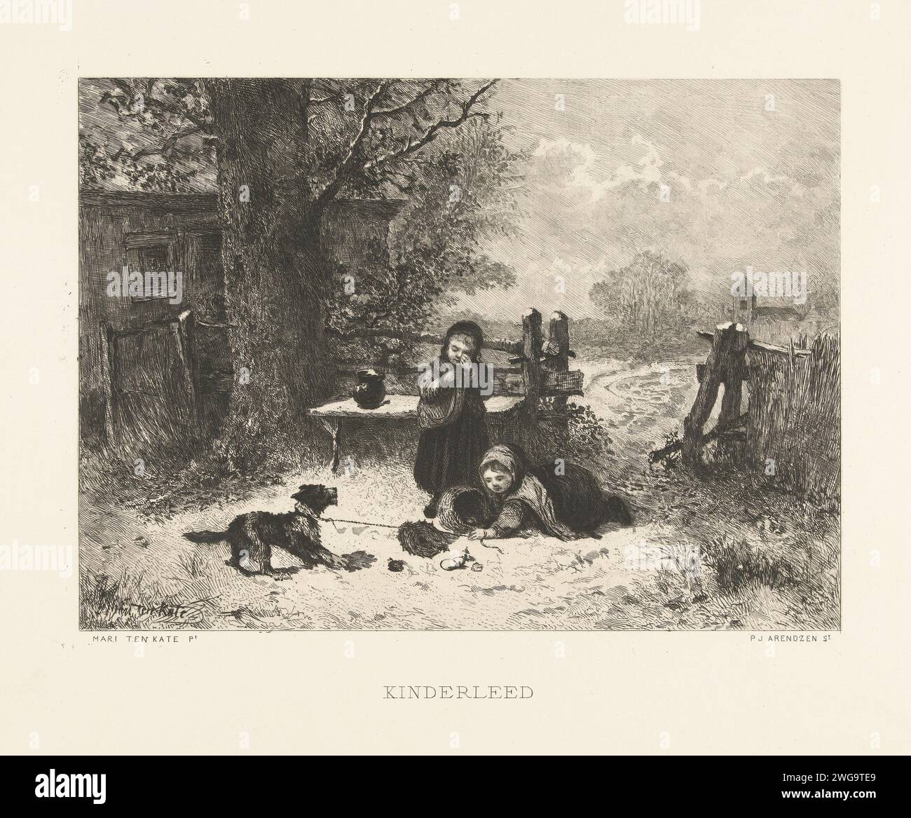 Kinderleed, Petrus Johannes Arendzen, After Mari Ten Kate, 1883 - 1887 ...