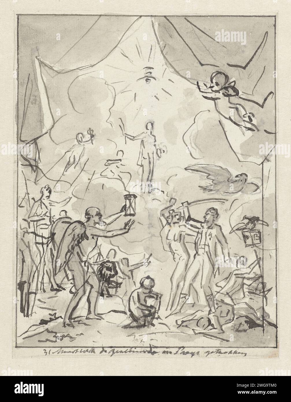 Symbolic representation of the entry of the Allies in Paris, March 31 ...