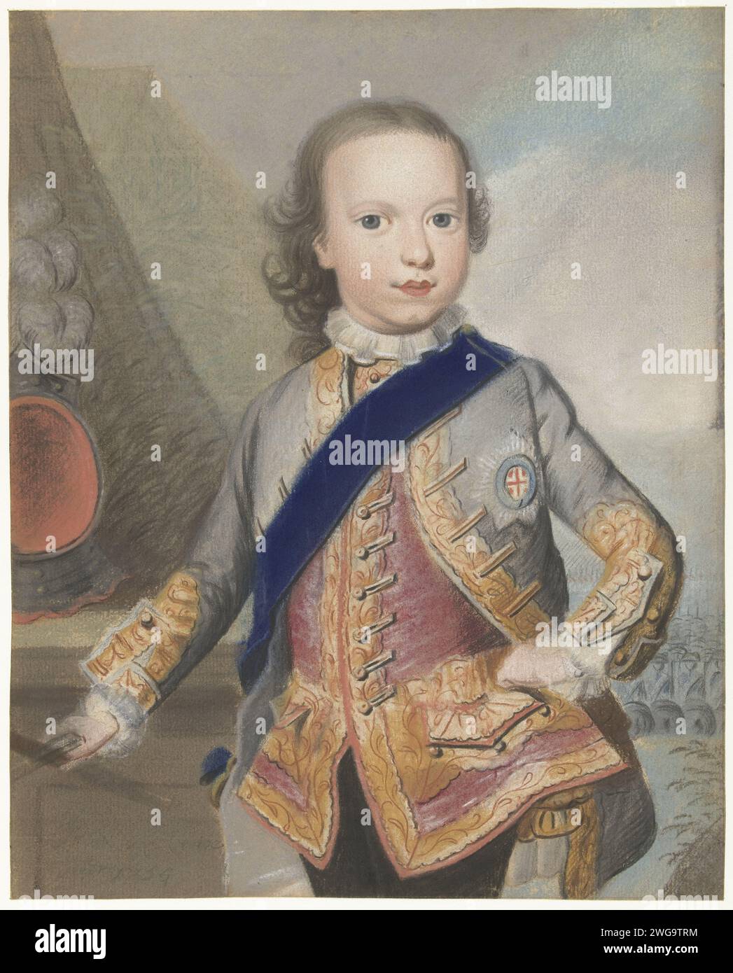 Portrait of Willem V, Prince of Oranje-Nassau, as a child, Pieter ...