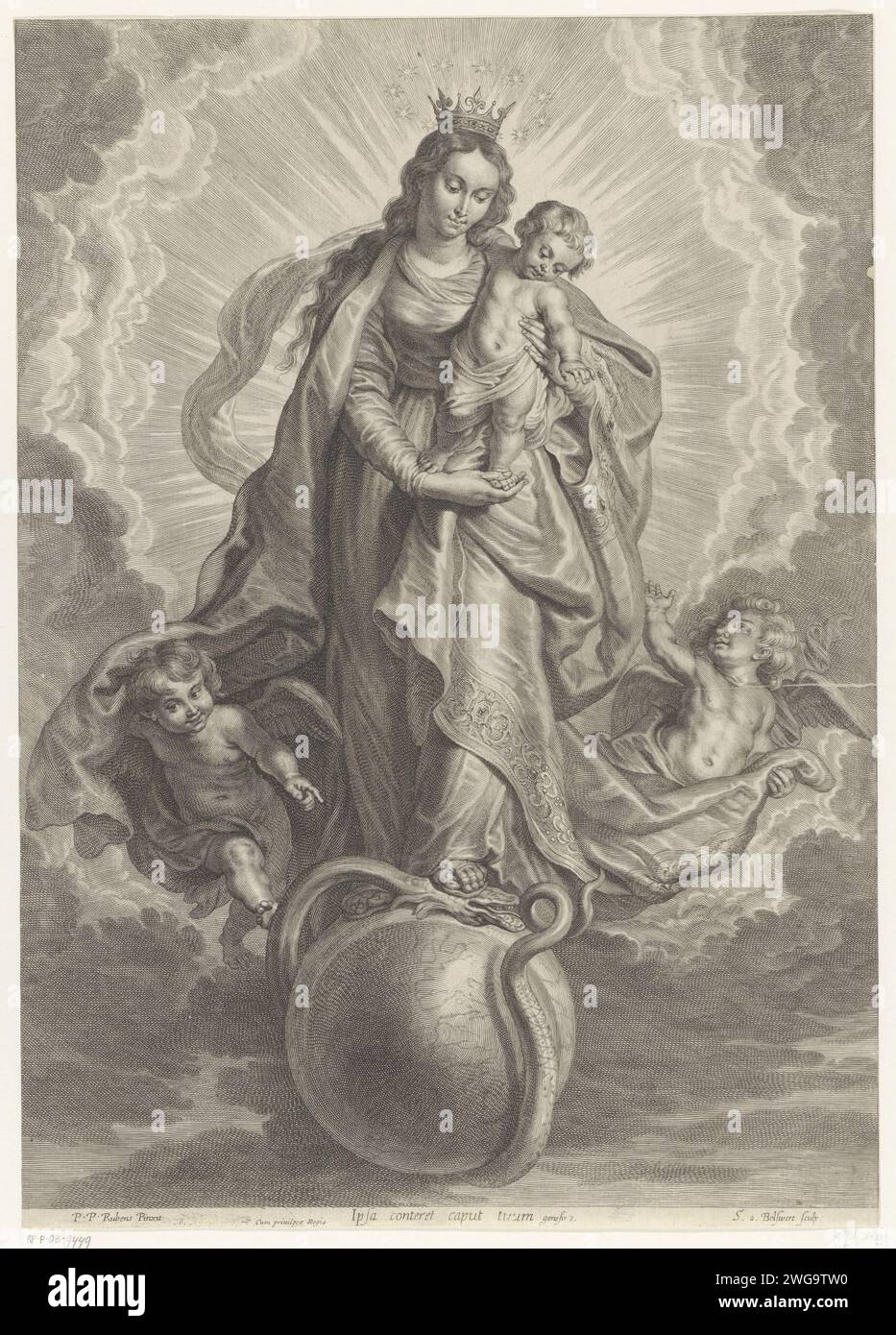 Maria child christ clouds hi-res stock photography and images - Alamy