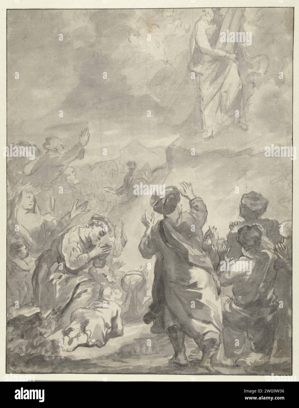 Moses Descending from Mount Sinai with the Ten Commandments, Ferdinand ...