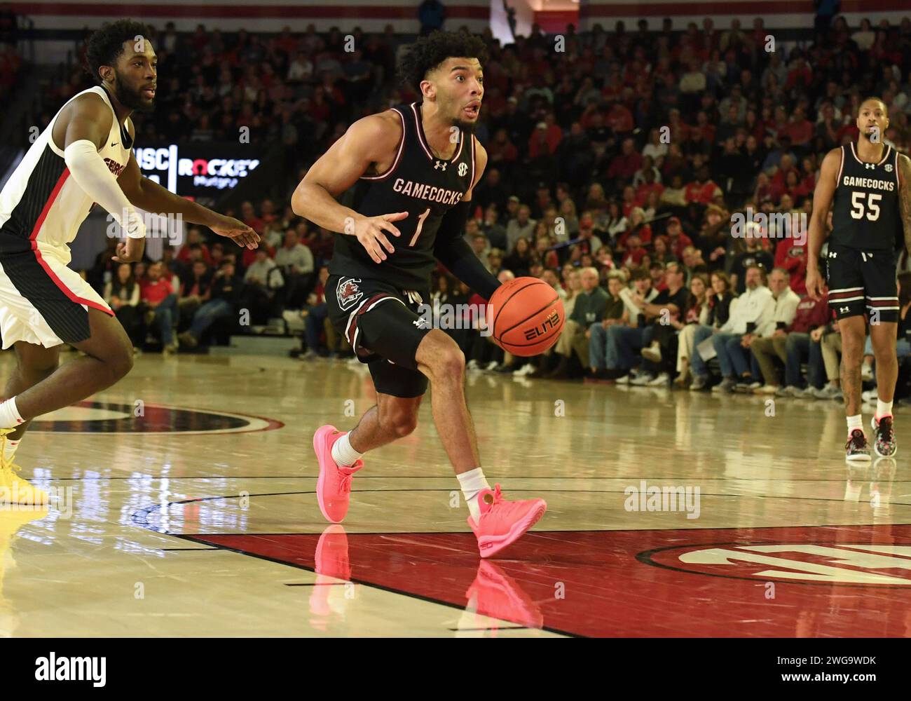 ATHENS, GA - FEBRUARY 03: South Carolina Gamecocks Guard Jacobi Wright ...