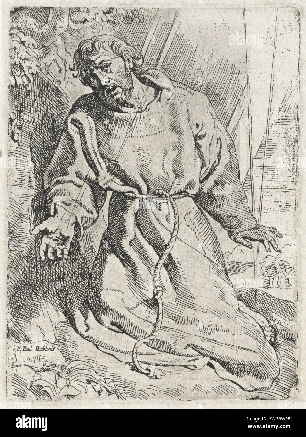 H. Franciscus from Assisi receives the Stigmata, Anonymous, After Peter ...