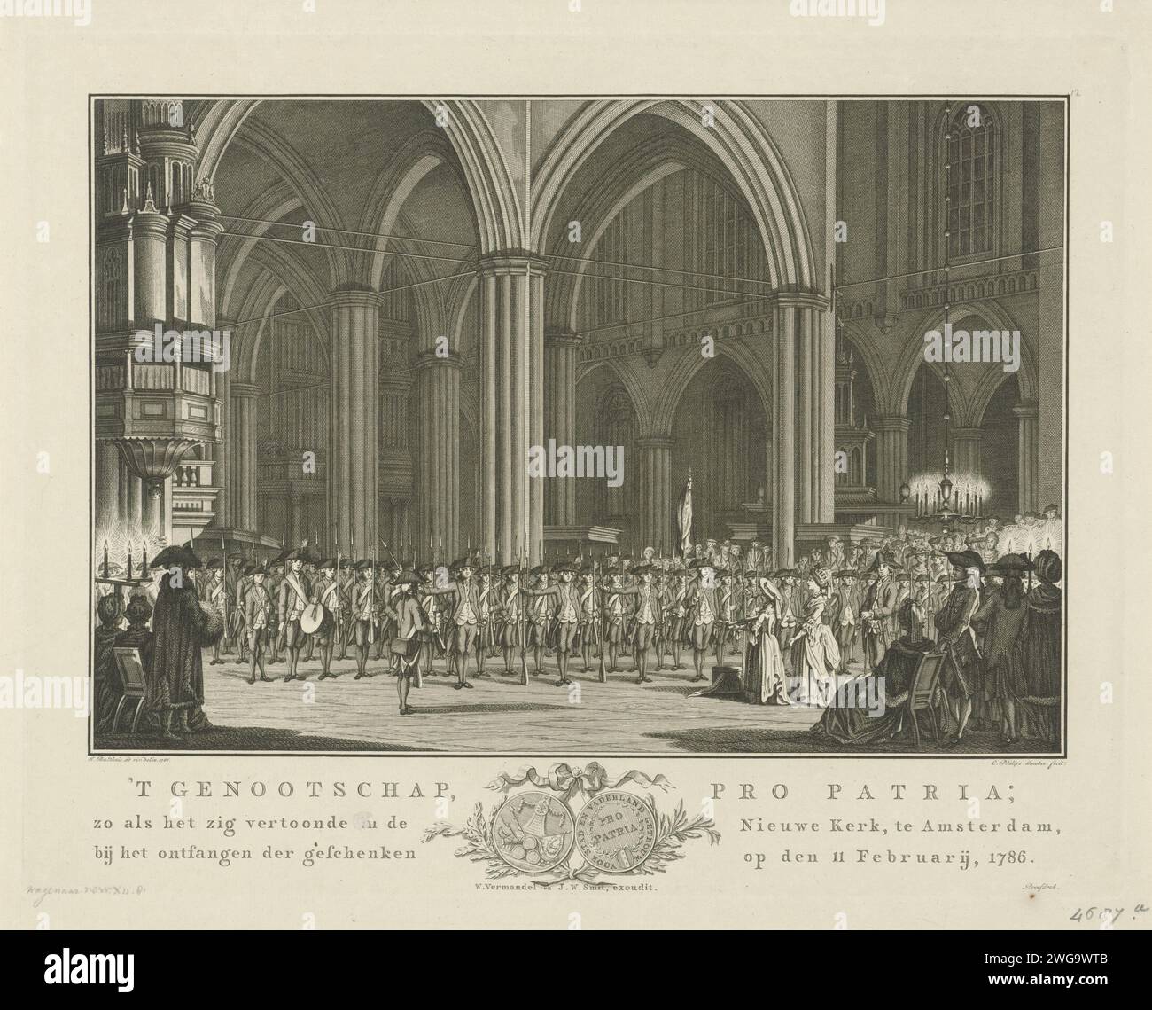The Pro Patria Society, in the Nieuwe Kerk in Amsterdam, on February 11 ...