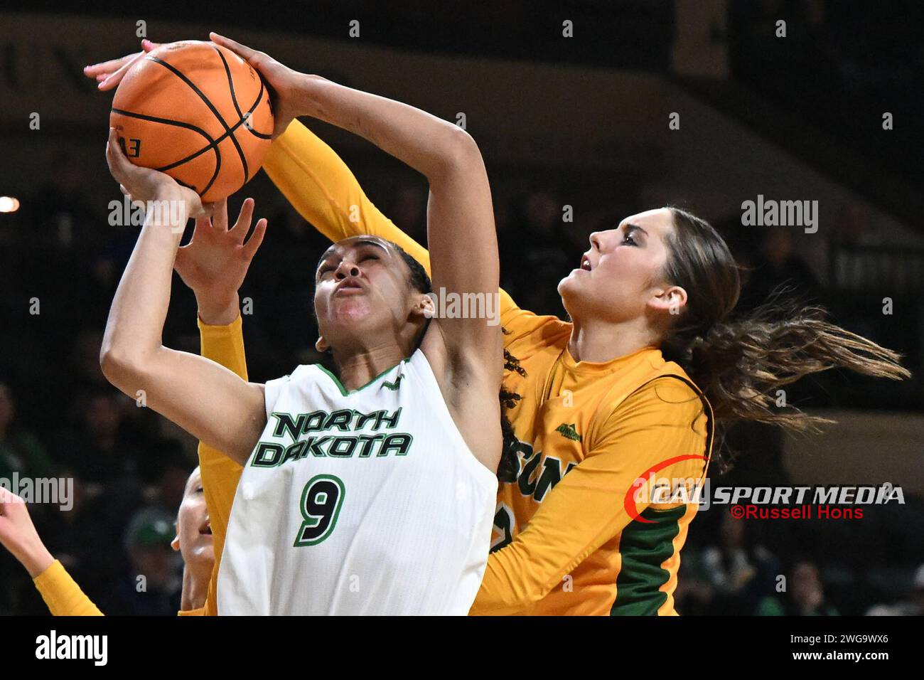 Grand Forks, USA. 03rd Feb, 2024. North Dakota Fighting Hawks forward ...