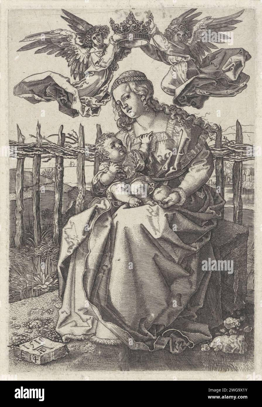 Coronation of the madonna with angels hi-res stock photography and images - Alamy