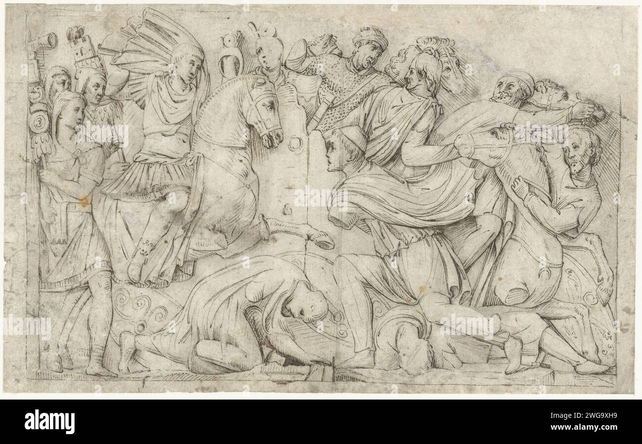 The arch of Constantijn with Trajanus' victory over the Dacians, c ...