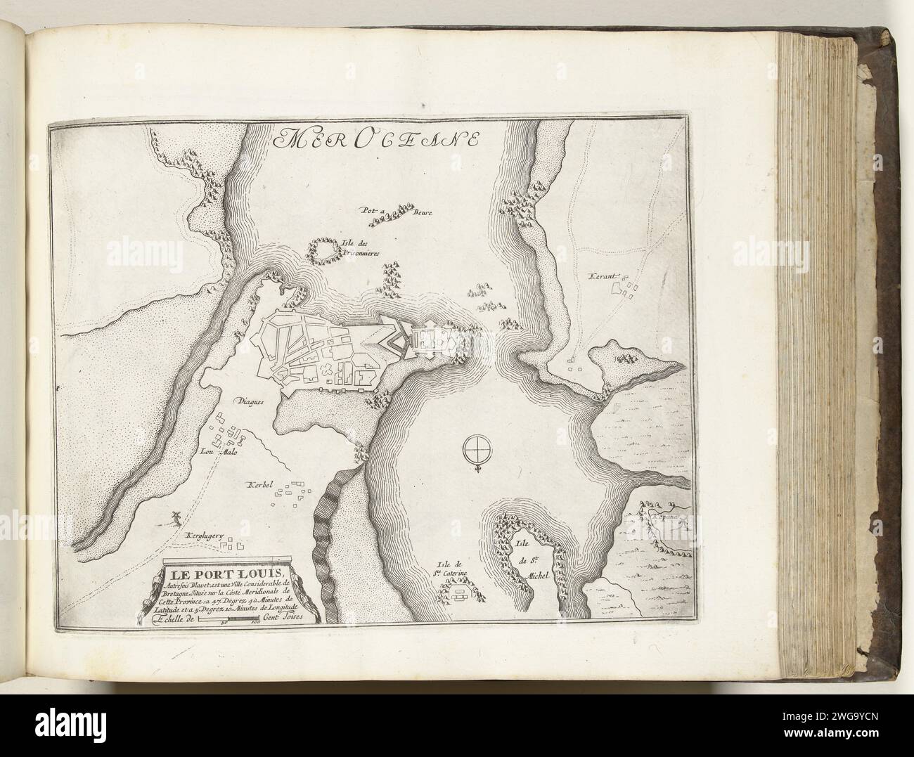 Map of Port-Louis, ca. 1693-1696, 1693-1696 print Map of the ...