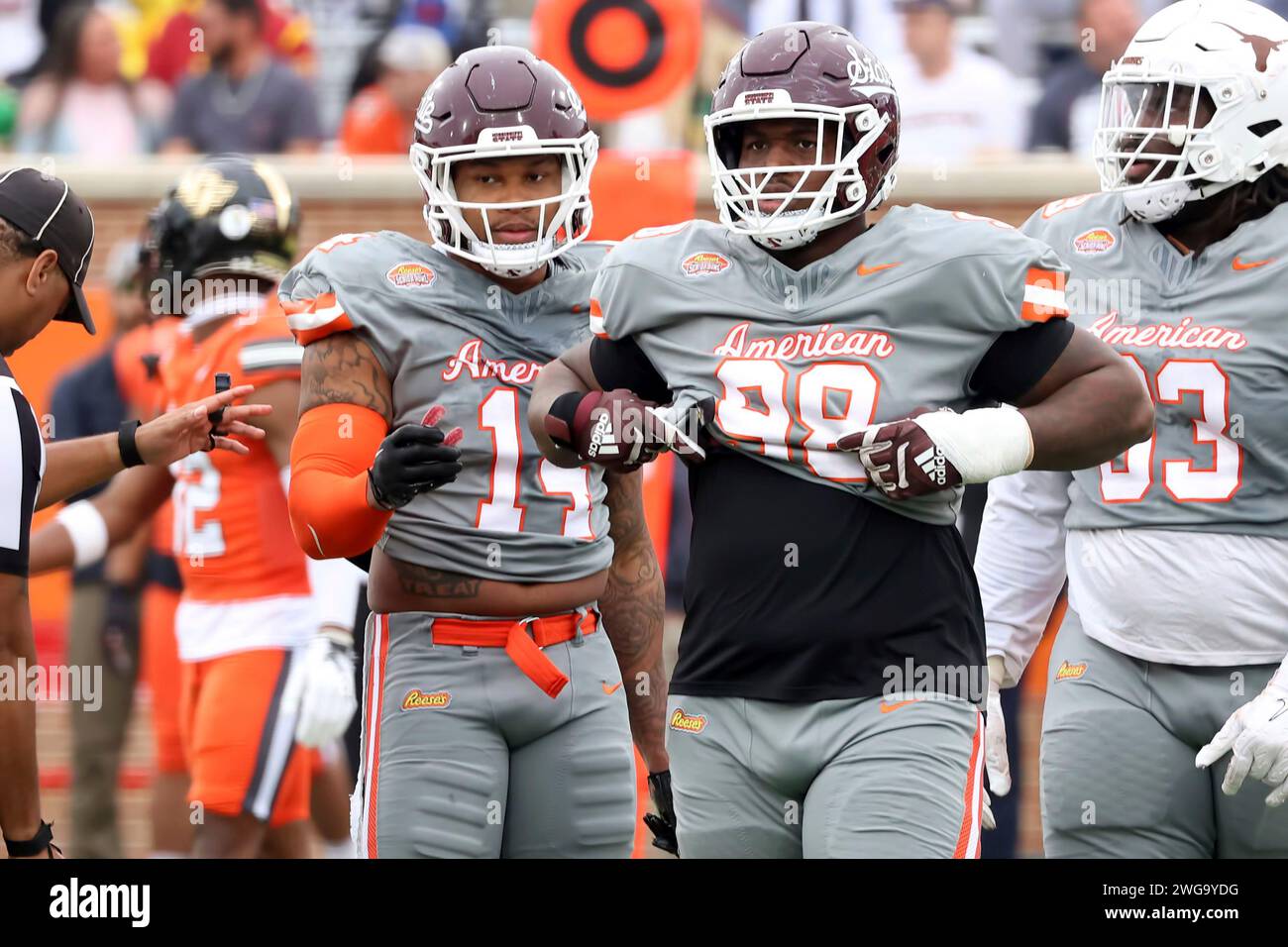 MOBILE, AL - FEBRUARY 03: American linebacker Nathaniel Watson of ...