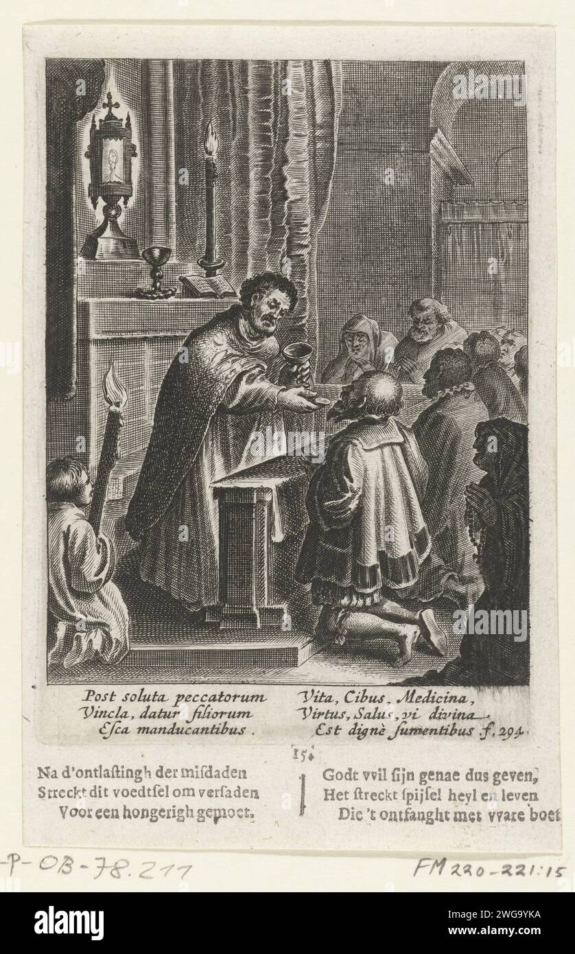 De Communion, 15, 1639 - 1699 print The leek leads communion. On the ...