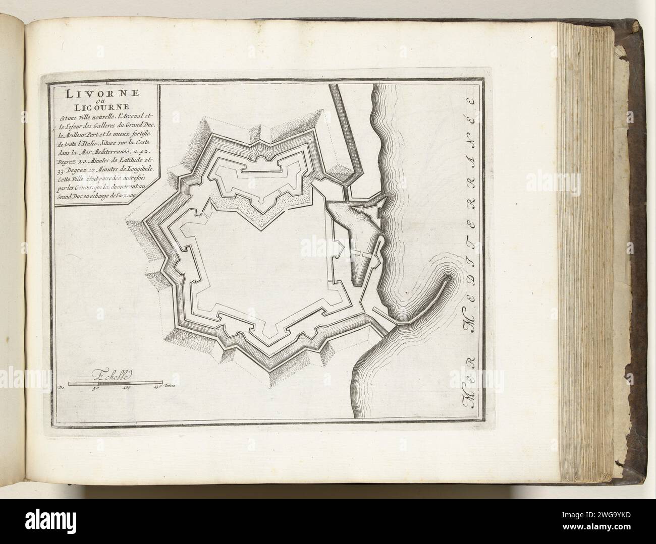 Map of Livorno, ca. 1693-1696, 1693 - 1696 print Map of the ...