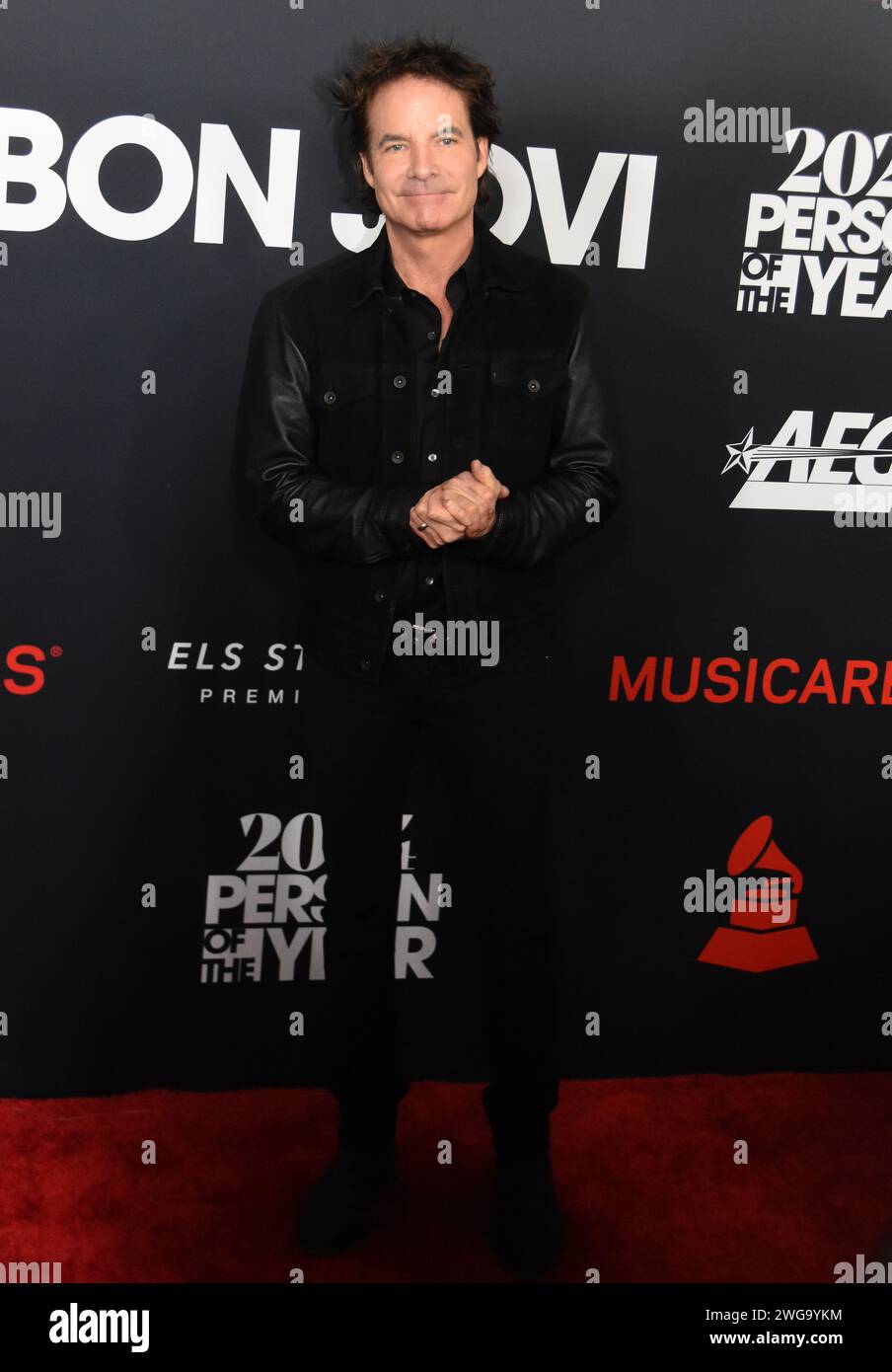 Los Angeles, California, USA 2nd February 2024 Singer Pat Monahan of ...