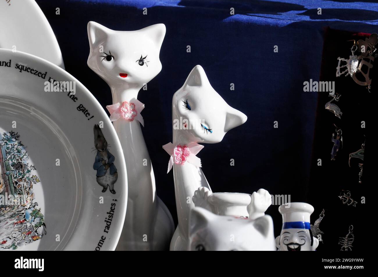 Flea market, Portobello Road, London, England, Great Britain Stock ...