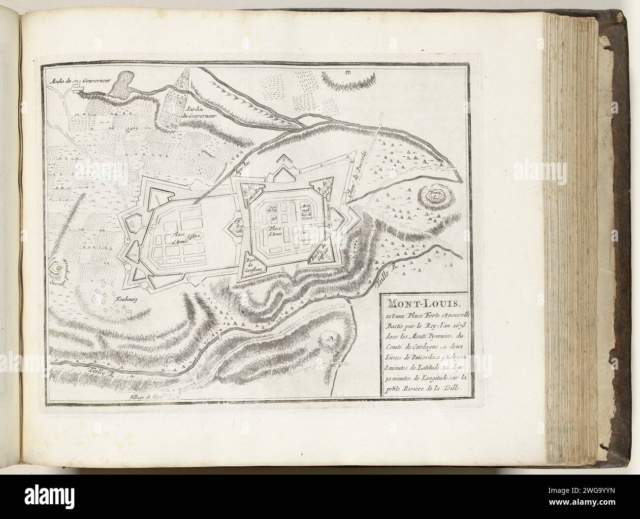 Map of Mont-Louis, ca. 1693-1696, 1693-1696 print Map of the ...