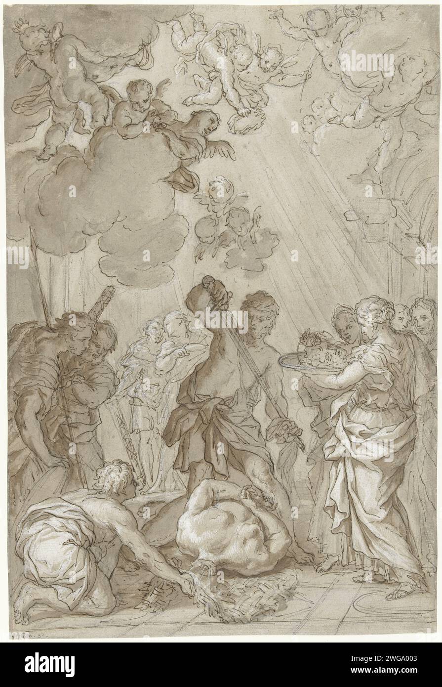 The beheading of John de Baptist, Giuseppe Nicola Nasini, 1667 - 1736 ...