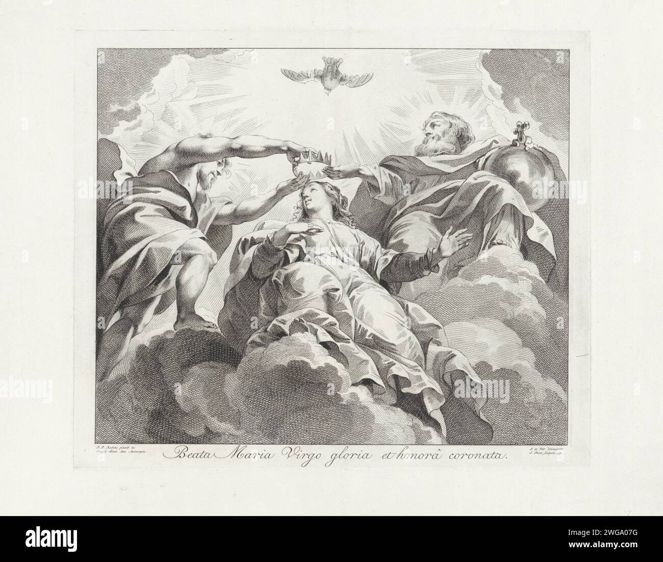 CREAT OF MARIA, Jan Punt, After Jacob de Wit, after Peter Paul Rubens ...
