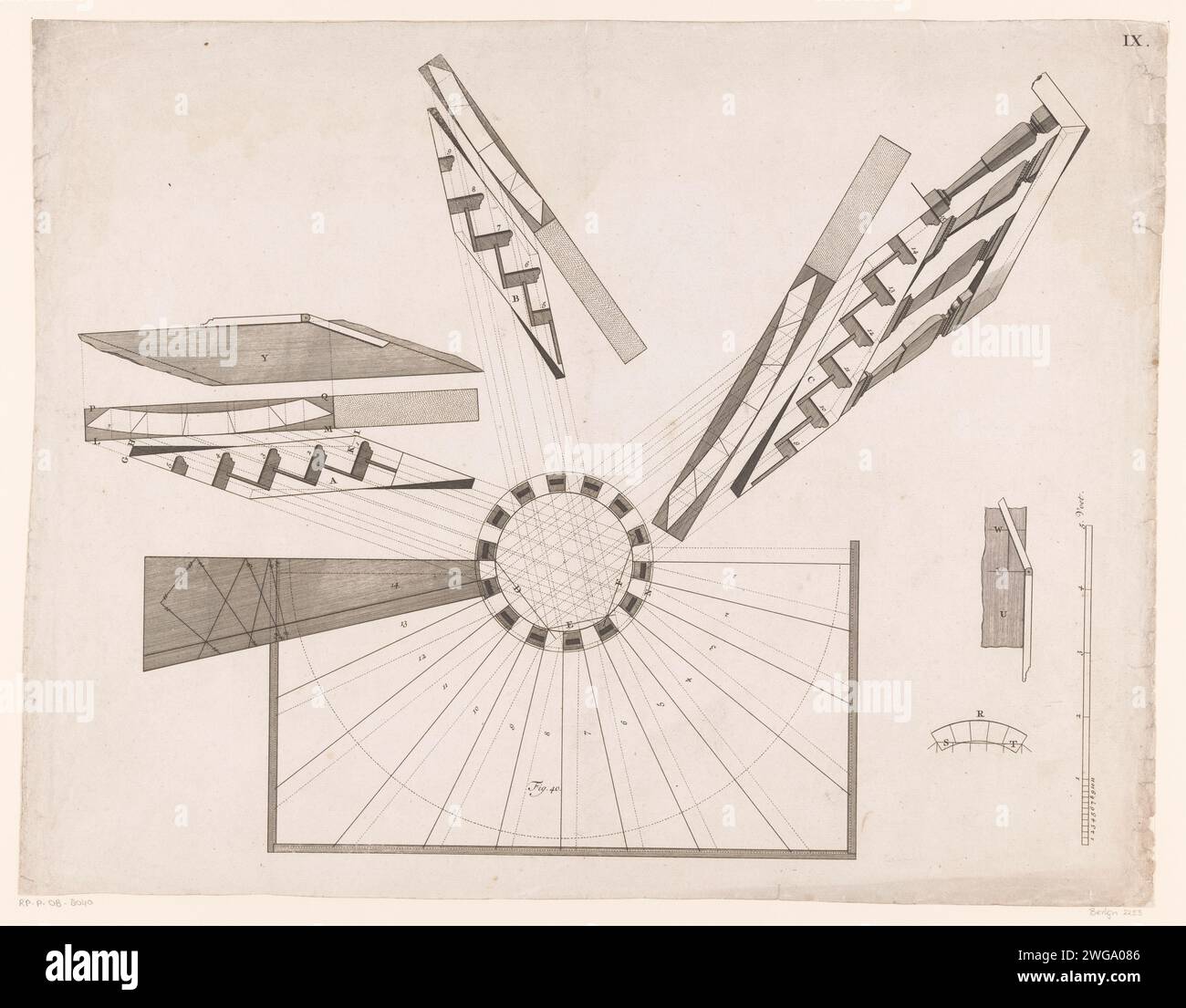 Technical drawings by Trap, Jan Schenk, After Tieleman van der Horst ...