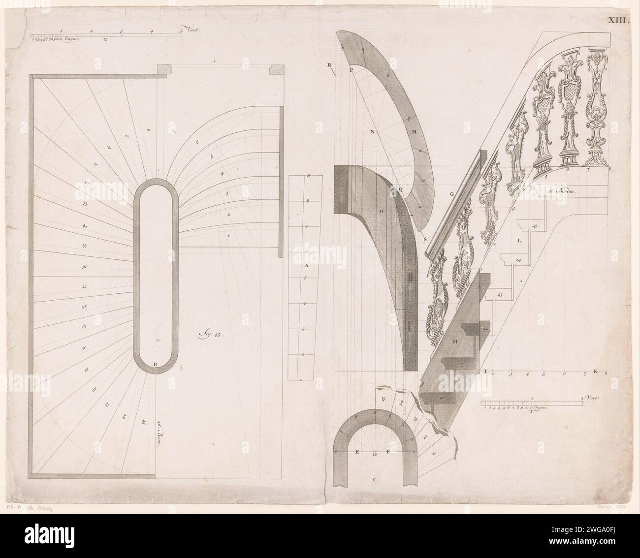 Technical drawings by Trap, Jan Schenk, After Tieleman van der Horst ...