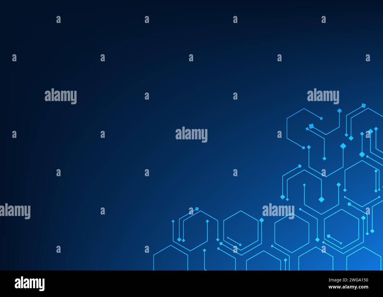 Abstract technology background Hexagon with truncated lines It is ... Abstract technology background Hexagon with truncated lines It is ...