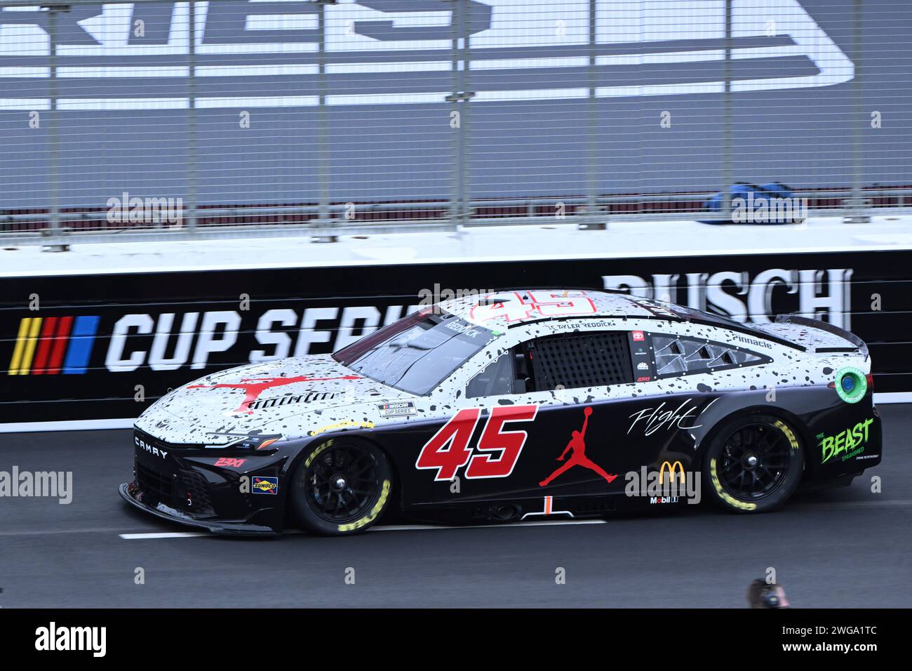LOS ANGELES, CA - FEBRUARY 03: Tyler Reddick (#45 23XI Racing Jordan ...