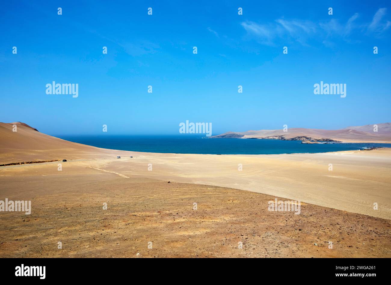 Reserva Nacional de Paracas, behind the bay of Paracas, Ica region ...