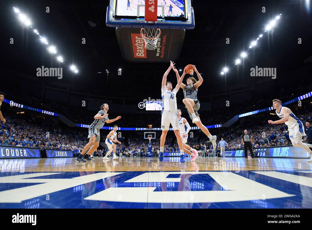 OMAHA, NE - FEBRUARY 02: Butler Bulldogs guard Finley Bizjack (13 ...