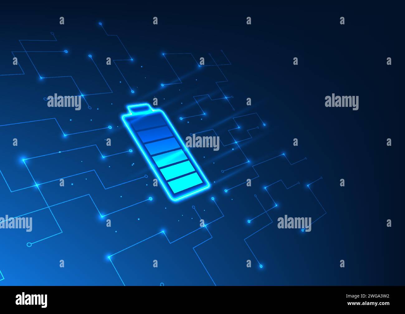 Technology battery connected to technology circuit Represents the ...
