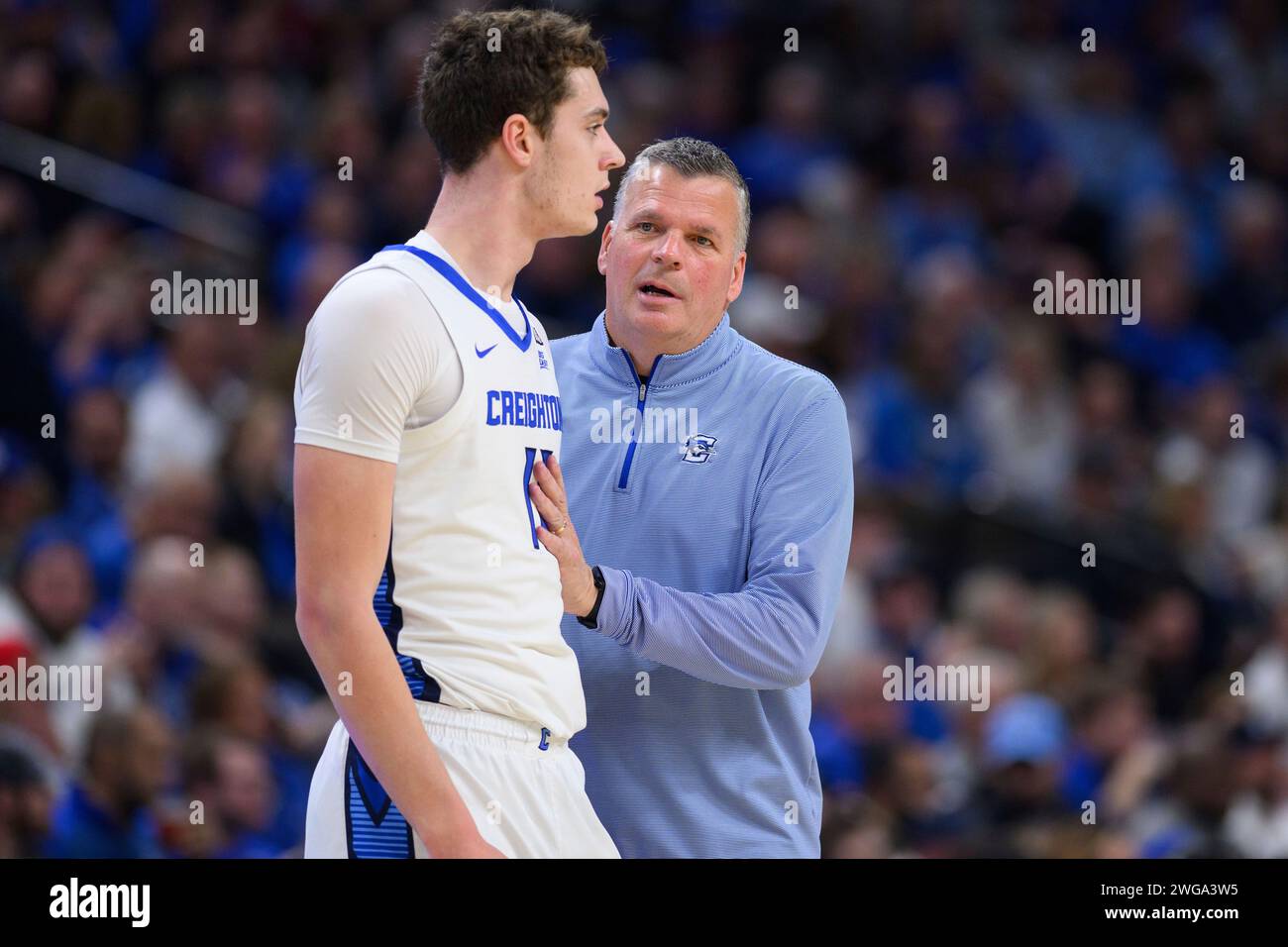 OMAHA, NE - FEBRUARY 02: Creighton Bluejays center Ryan Kalkbrenner (11 ...