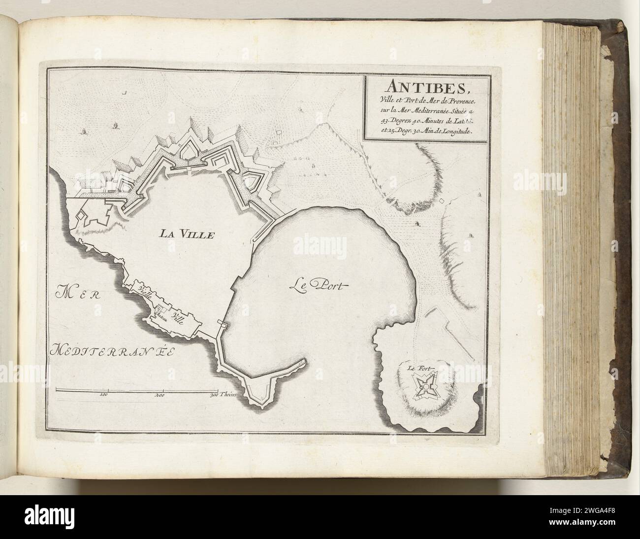 Map of Antibes, ca. 1693-1696, 1693 - 1696 print Map of the ...