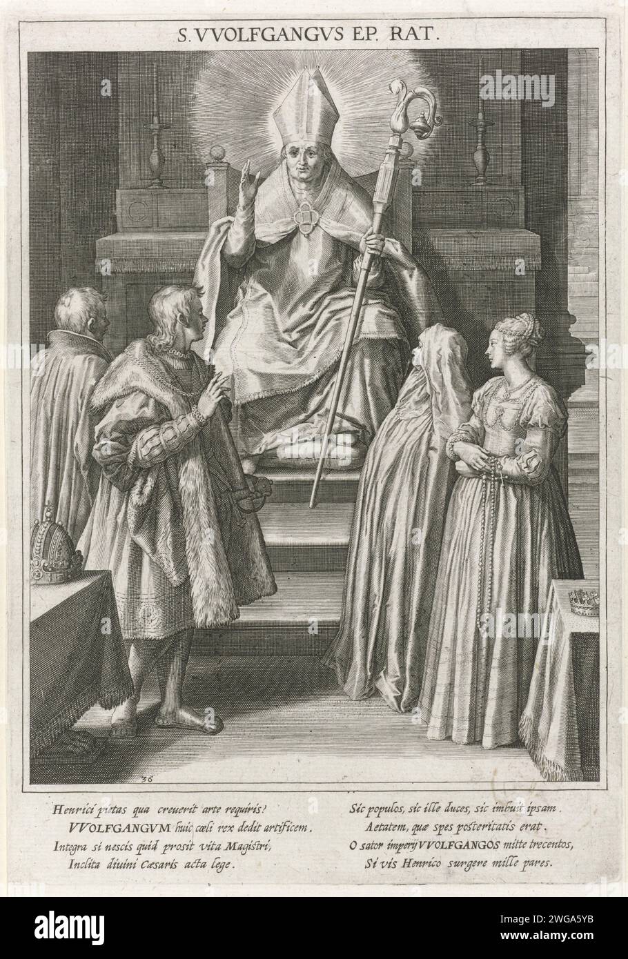 Heilige Wolfgang, Bisschop van Regensburg, Raphaël Saddleer (I), After ...