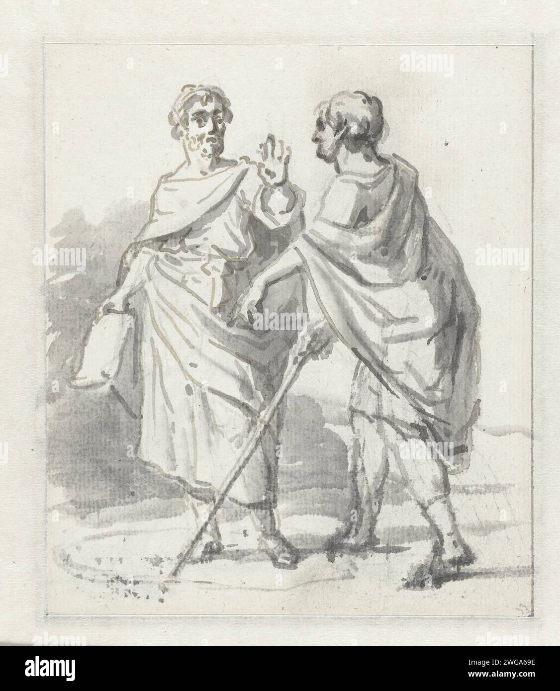 Laenas pulls a circle in the sand around Antiochus IV Epiphanes ...