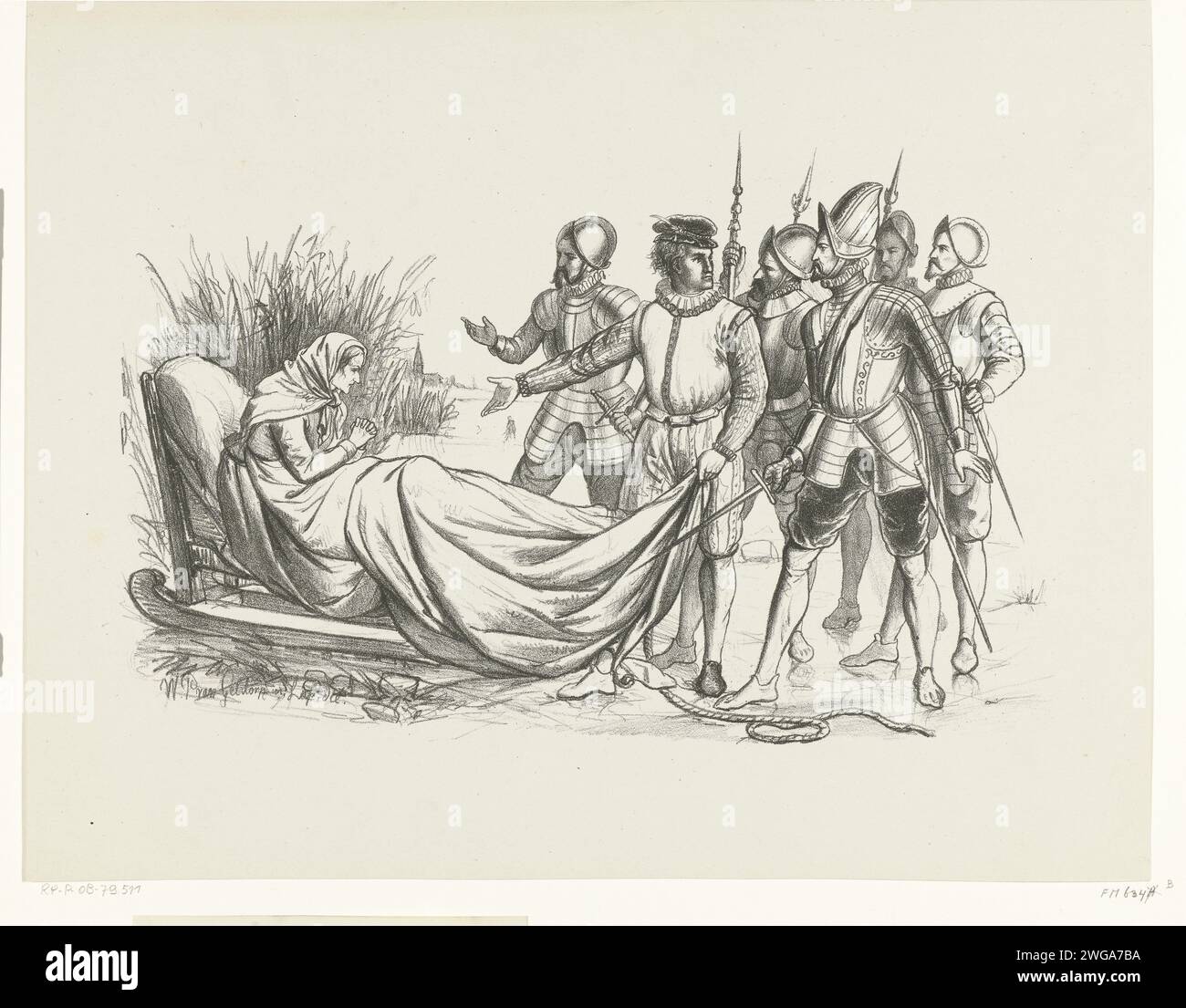 Lambert Melisz. Flight with his mother in a sled over the ice to Hoorn ...