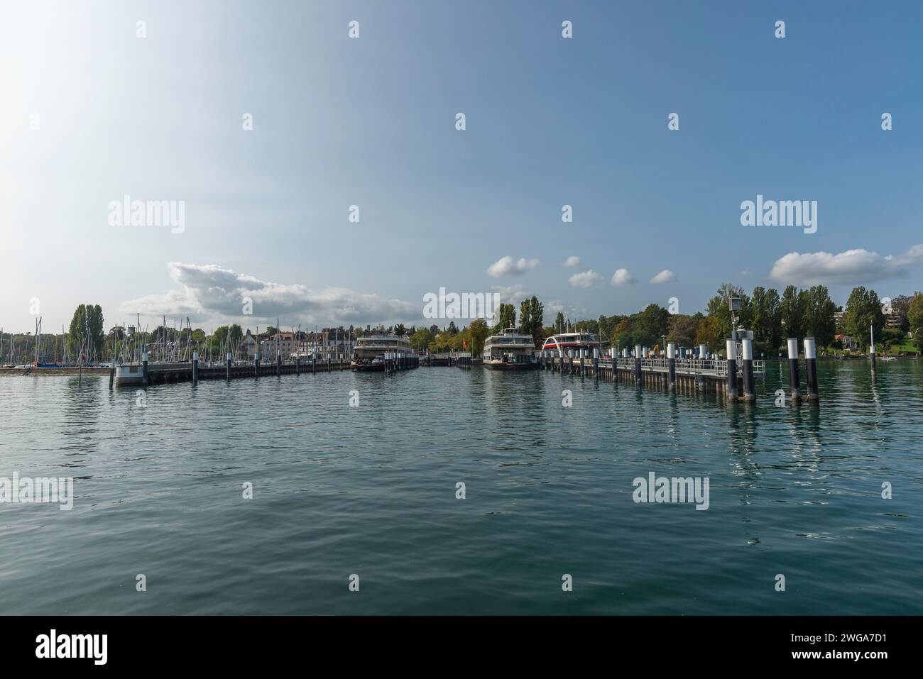 Ferry Meersburg to Constance, Lake Constance, ferry harbour Constance ...