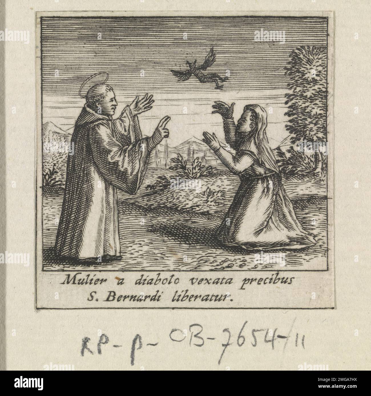 Devil Extration by Saint Bernardus van Clairvaux, Raphaël Sadeler (I ...