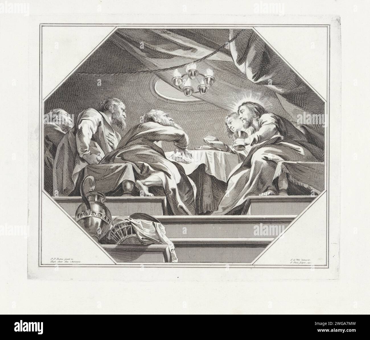 Last Supper, Jan Punt, After Jacob de Wit, after Peter Paul Rubens ...