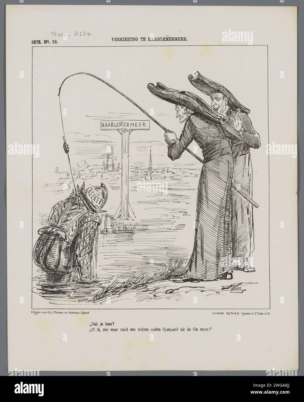 Cartoon, 1878 print Cartoon. Plaat appeared at the Weekblad De ...