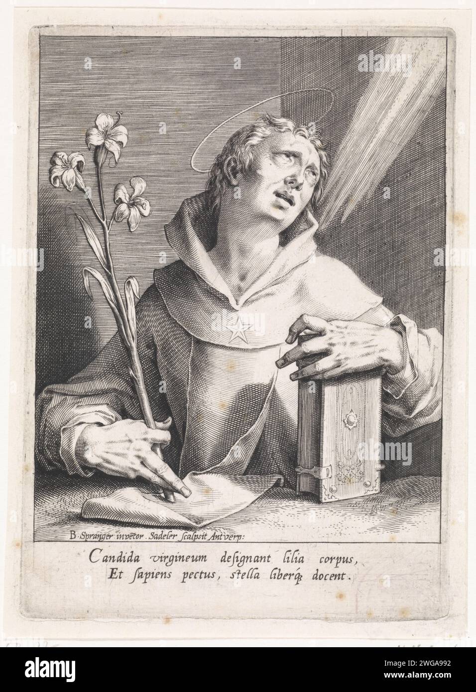 Holy Dominicus (version 1), Johann Sadeler (I), After Bartholomeus ...