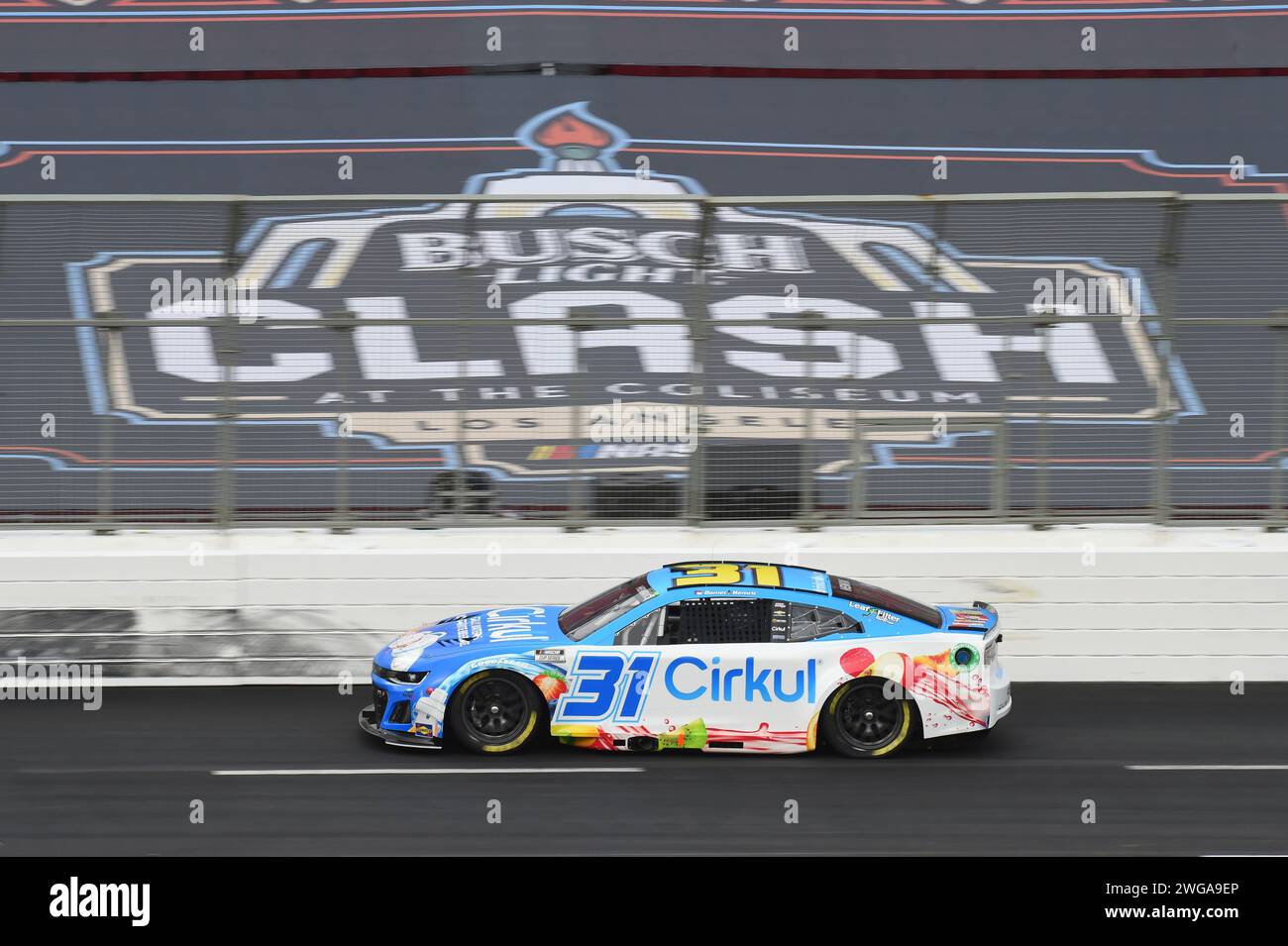 LOS ANGELES, CA - FEBRUARY 03: Daniel Hemric (#31 Kaulig Racing Cirkul ...