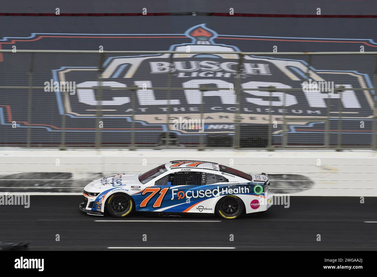 LOS ANGELES, CA - FEBRUARY 03: Zane Smith (#71 Spire Motorsports ...