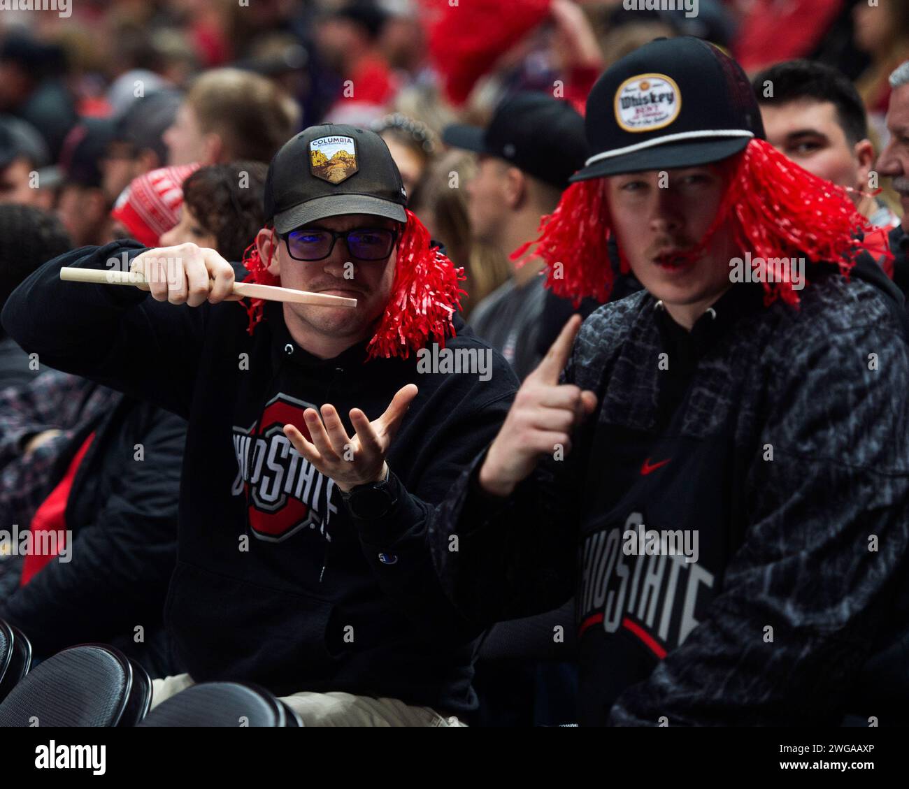 Columbus, Ohio, USA. 3rd Feb, 2024. Ohio State Buckeyes fans during the ...